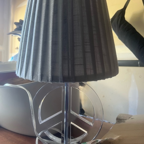 Pottery Barn Teen | Other | Pottery Barn Teen Peace Sign Lamp So Cute ...